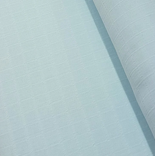 FRALDA MINI QUADRICULADA Larg. 75cm COR AZUL BEBE na Espaço das Artes e ...